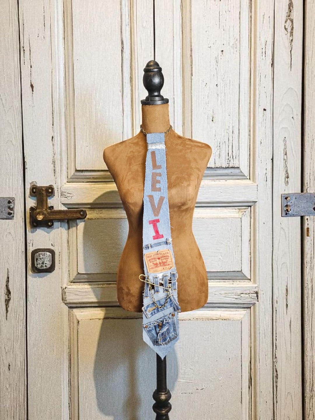 Handmade Denim Levi Necktie - Etsy