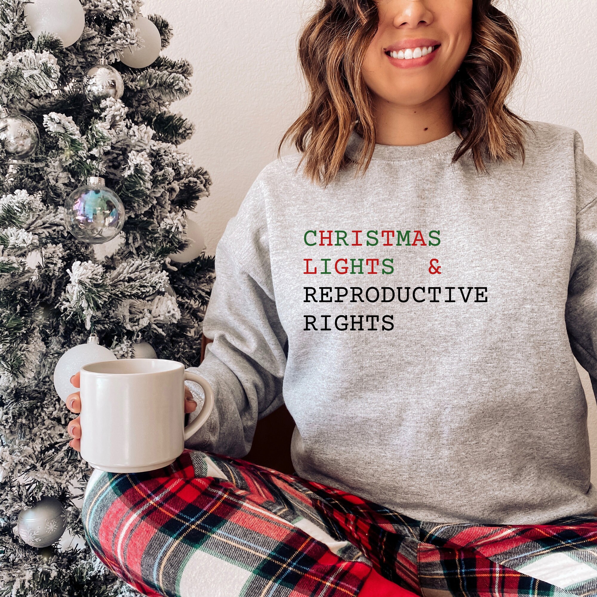 Christmas Lights and Reproductive Rights Christmas Feminism - Etsy