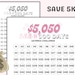 5k in 100 Days Savings Tracker Printable Files, Save 5050 in 100 Days ...