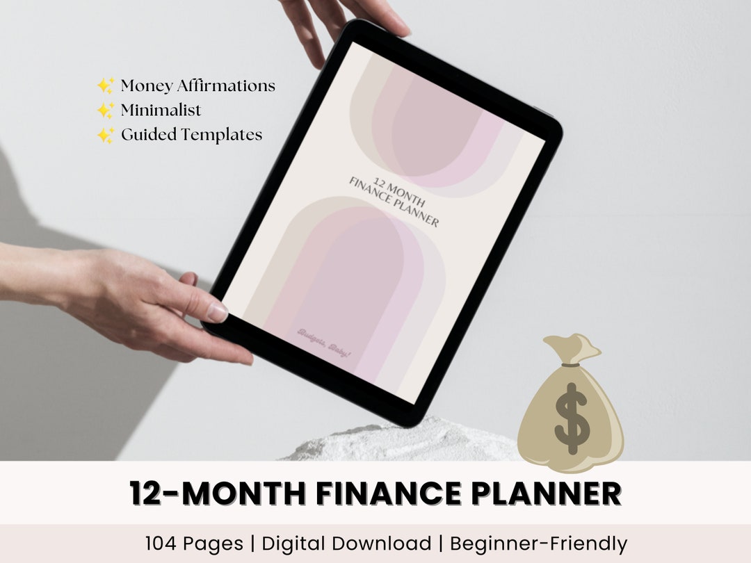 12-month Digital Personal Finance Budget Planner | Spiritual Paycheck ...