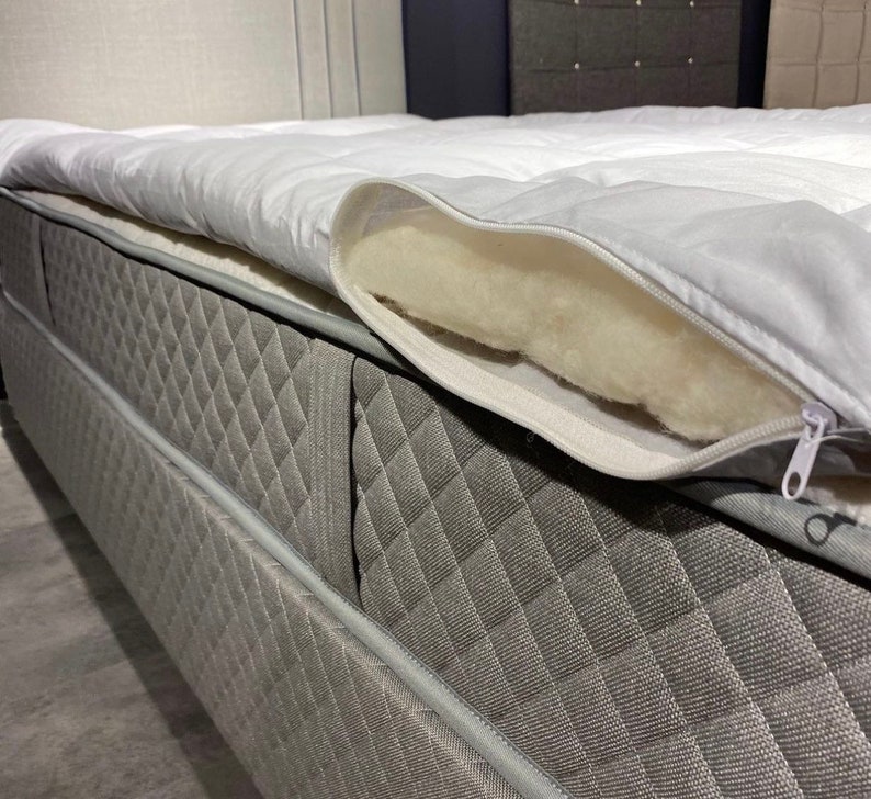 Washable Virgin Wool Mattress Protector Wool Pad CUSTOM SIZE - Etsy