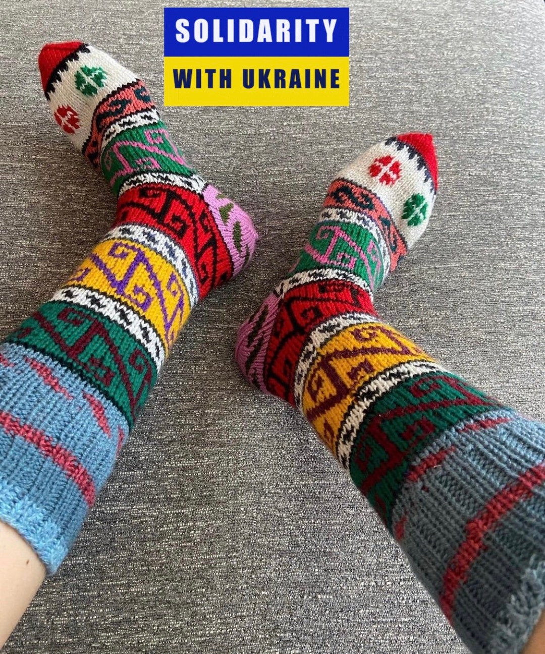 Wool Socks-hand Made Wool Socks-%100 Hand Madeknitted Woolly Slipper ...