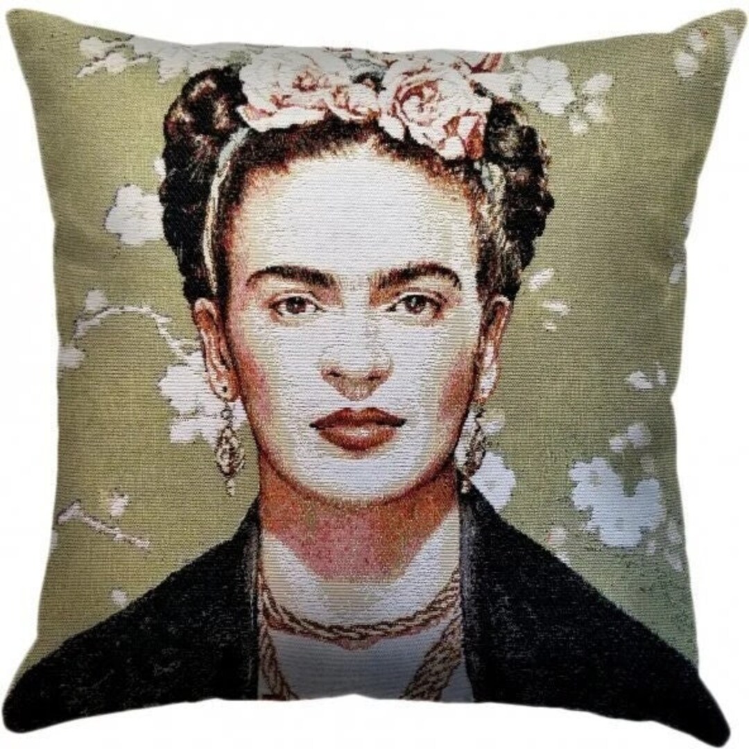 Frida Kahlo Decorative Pillows, Tapestry Woven Cushion, Zippered Pillow ...