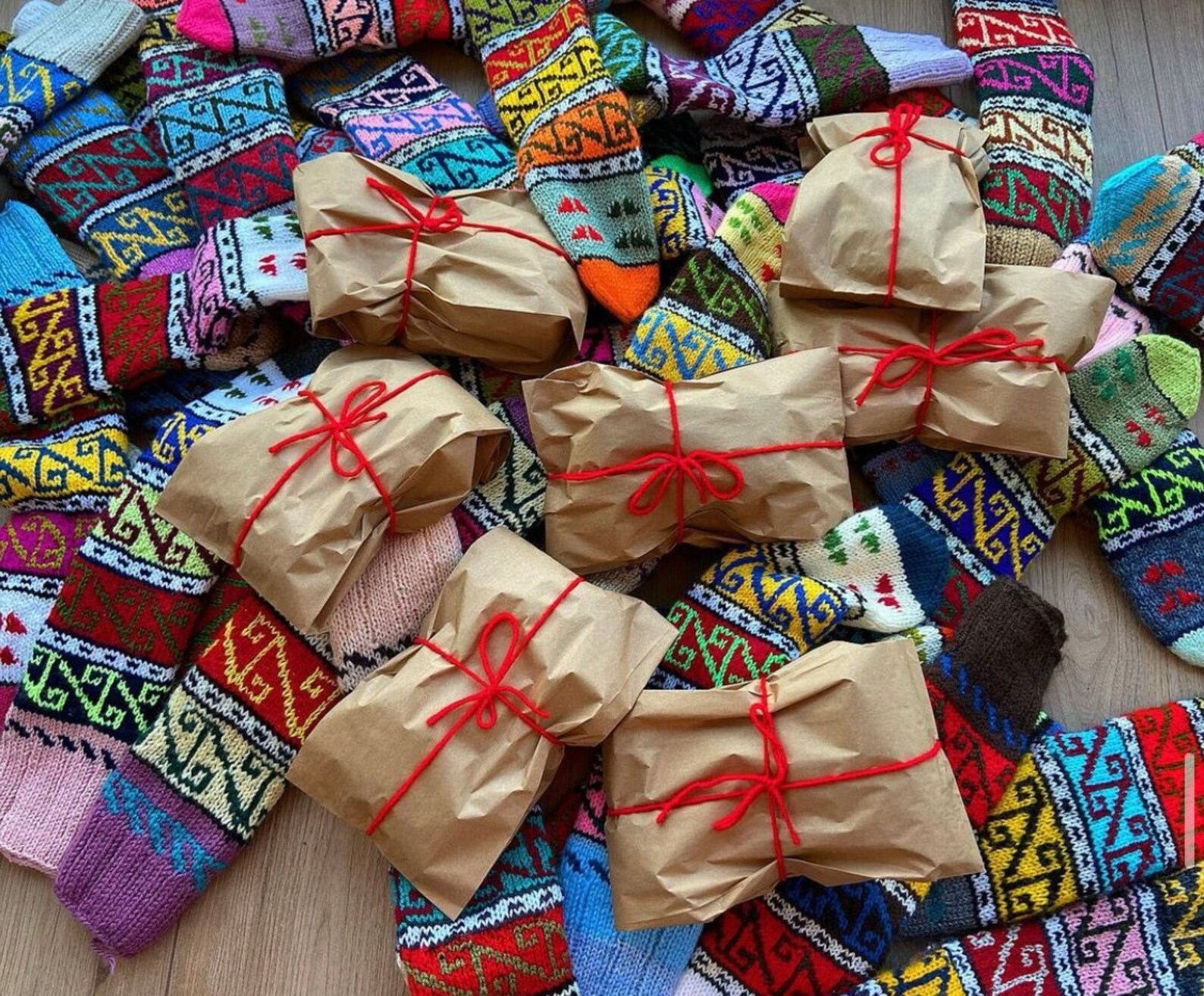 Wool Socks-hand Made Wool Socks%100 Hand Madeknitted Woolly - Etsy