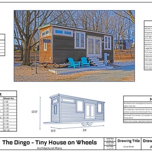 Tiny House Plans | Tiny House on Wheels Design | Architectural Plans ...