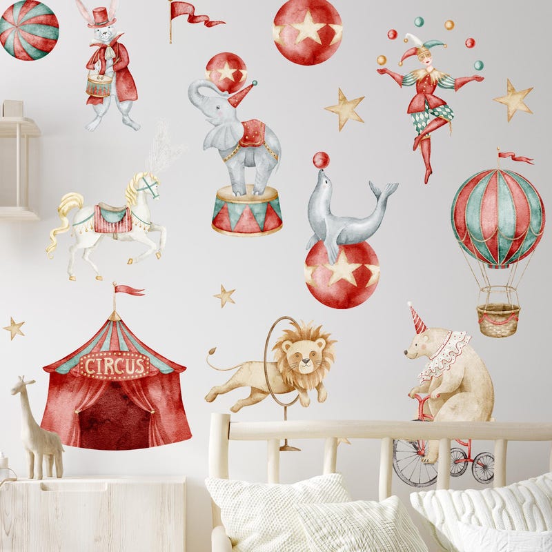Circus Wall Mural - Etsy