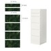 Ikea Malm Decal Botanical Dark Leaves Dresser Sticker Removable Decal ...