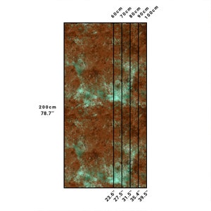 Red Rust Loft Industrial Door Decal \ Door Sticker \ Peel and Stick ...