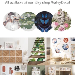 Nature Shapes \ Modern Nature Wall Sticker \ Minimal Removable Circle ...