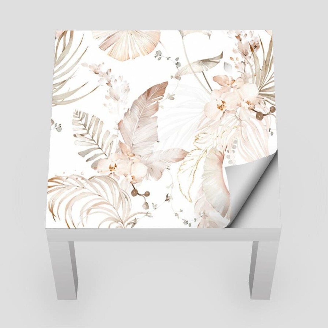 Soft Orchid \ IKEA LACK Decal \ Removable Table Sticker \ Self Adhesive ...