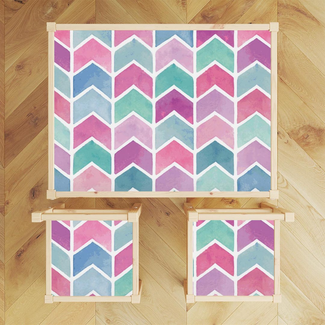 Ikea LATT Table and Chairs Decals \ Abstract Tree \ Table Sticker ...