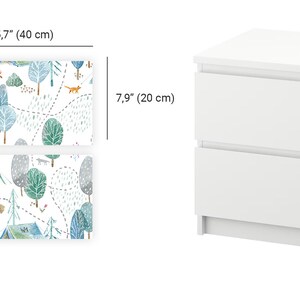 Ikea Malm Decal for Kids \ Campside \ Dresser Sticker \ Removable Decal ...