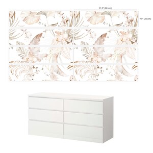 Ikea Malm Decal Orchid Flower \ Dresser Sticker \ Removable Decal ...