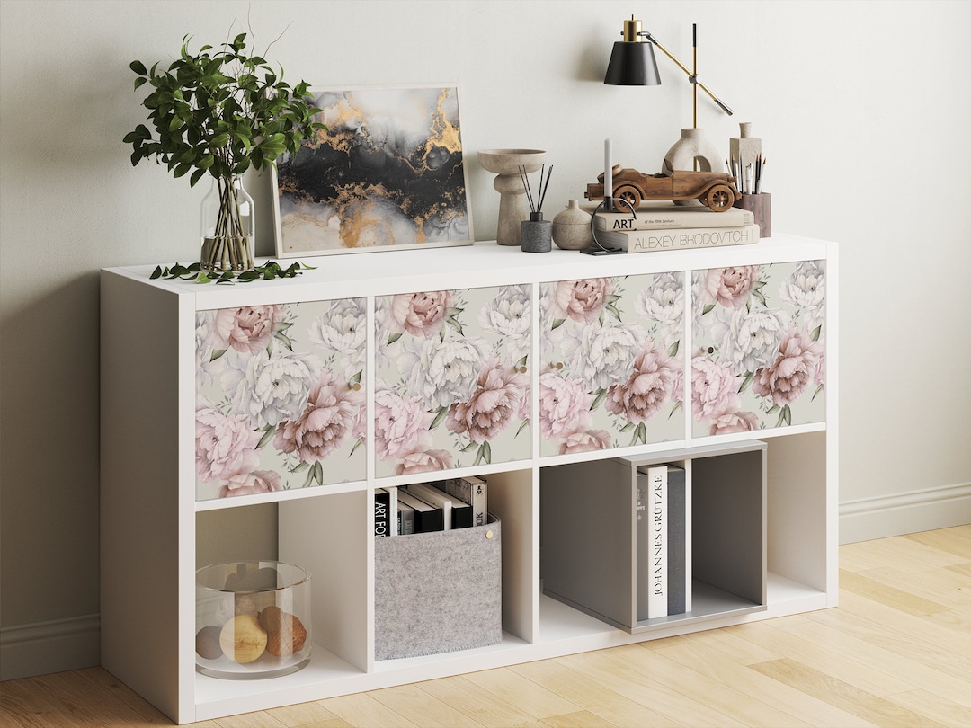 Ikea Kallax Expedit Decal \ Watercolor Flower \ Rack Sticker ...