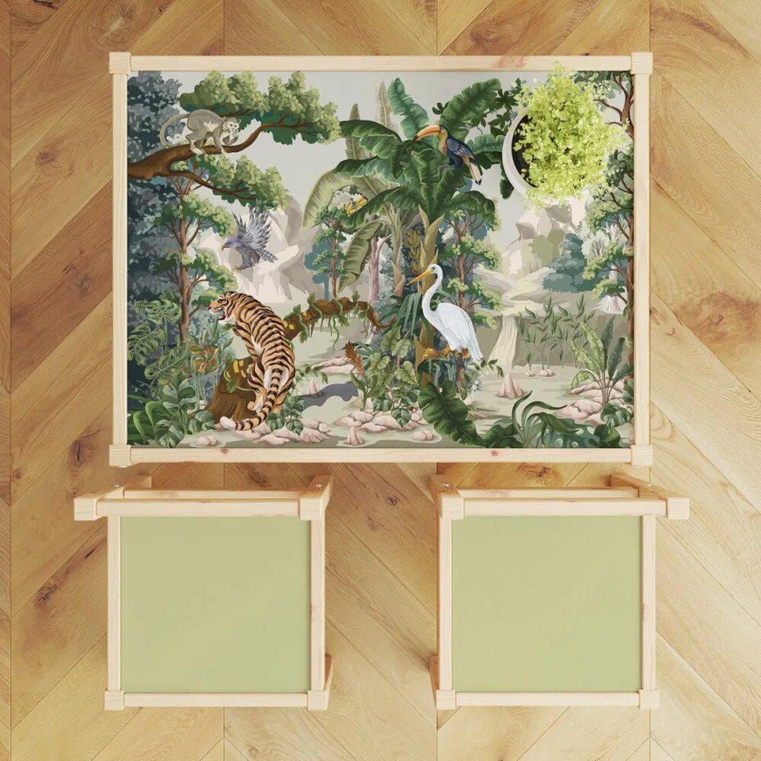 Ikea LATT Table and Chairs Decals \ Woodland Wonders \ Table Sticker ...