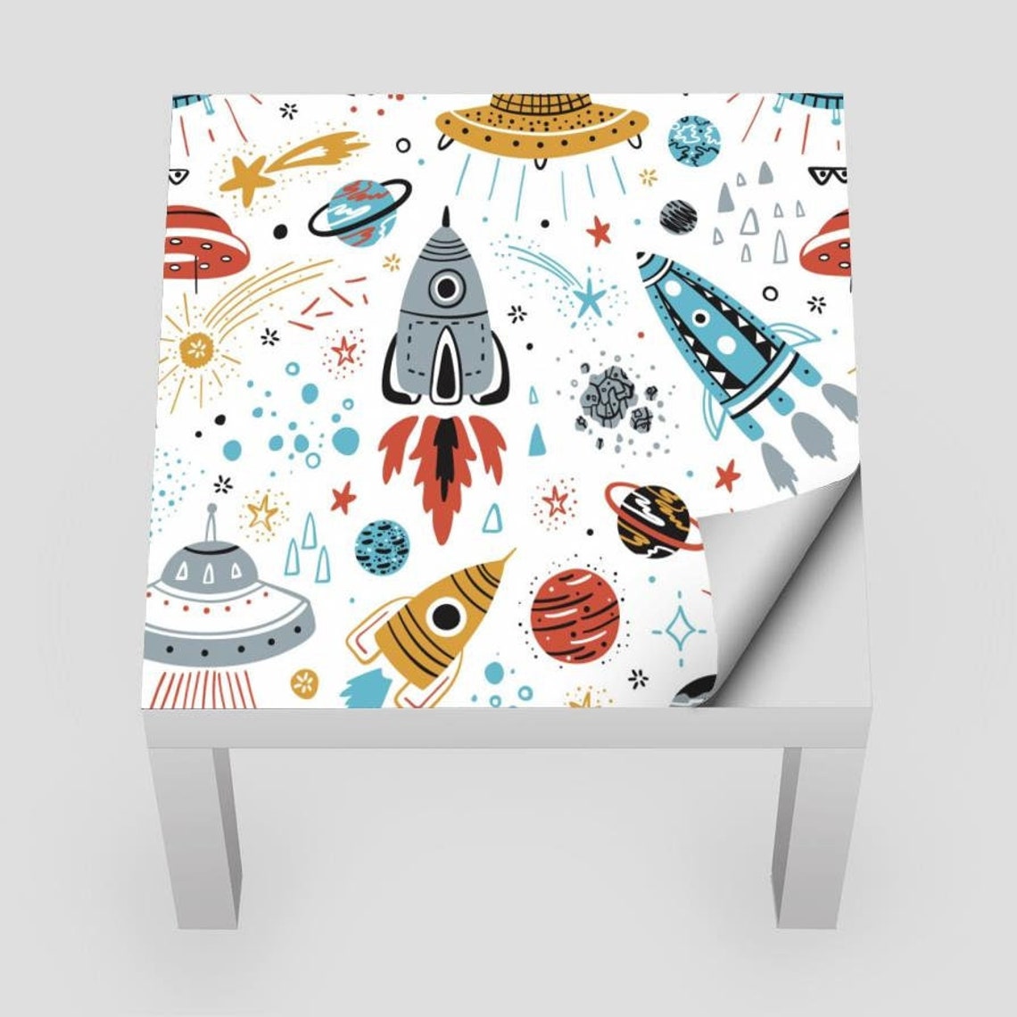 Spaceships IKEA LACK Decal Removable Table Sticker Self - Etsy