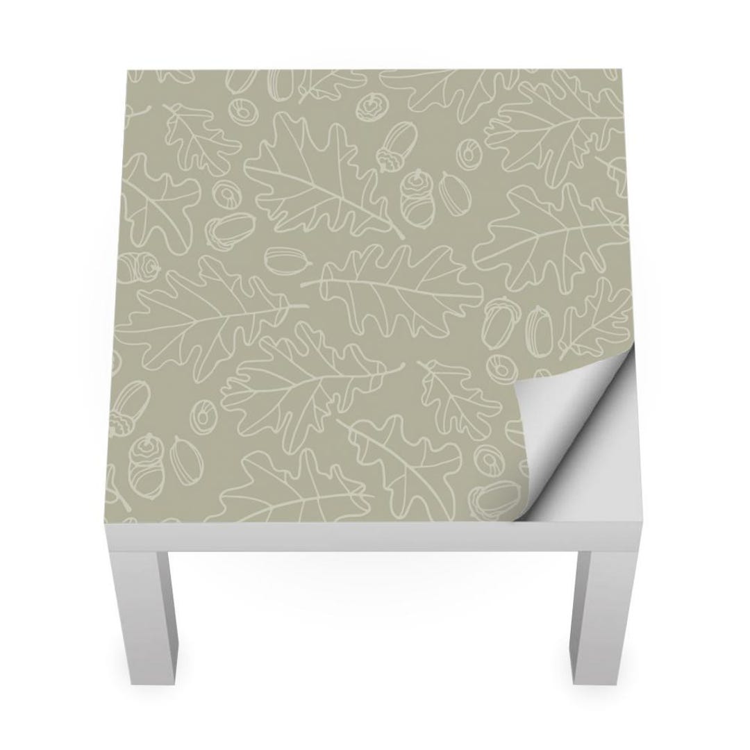 Sticker for IKEA LACK Table, Oak Leaves & Acorns, Nature-inspired ...