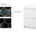 Ikea Malm Decal Dark Honeycomb \ Dresser Sticker \ Removable Decal ...