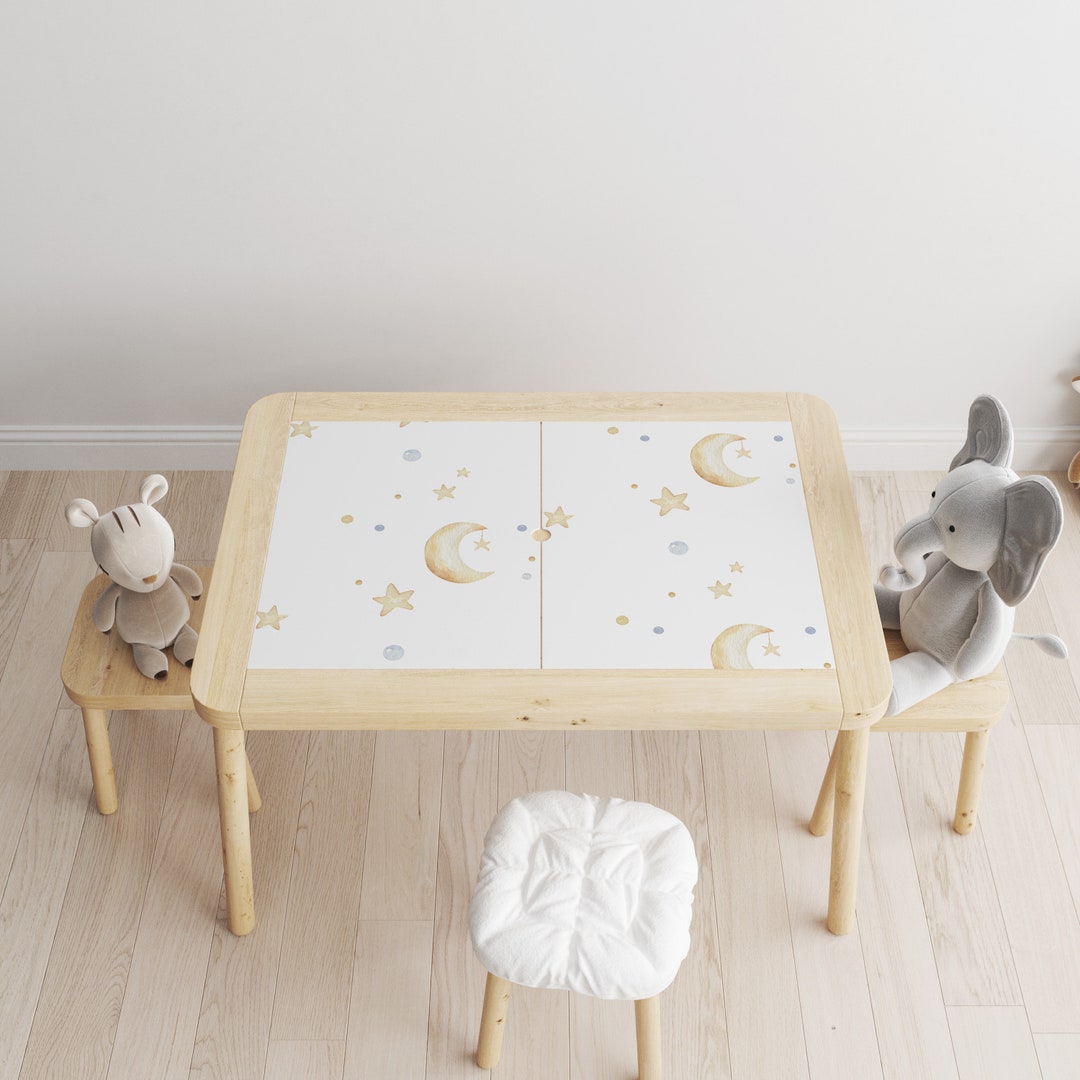Ikea Flisat Table Decal, White Sky Decal, Decals for Kids, Kids Room ...