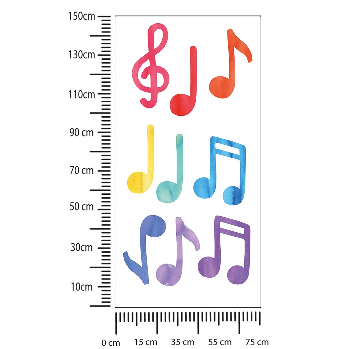 Music Notes for Kids Wall Decal Removable Wall Stickers - Etsy