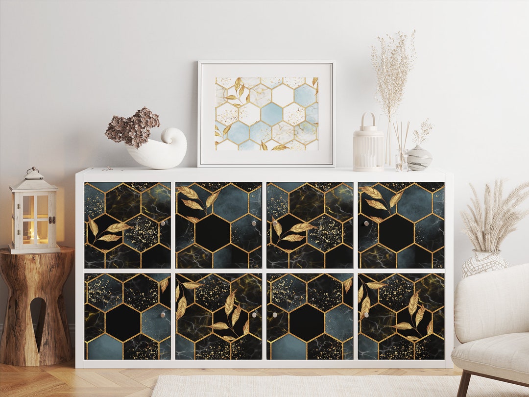 Ikea Kallax Expedit Decal \ Dark Honeycomb \ Rack Sticker \ Removable ...