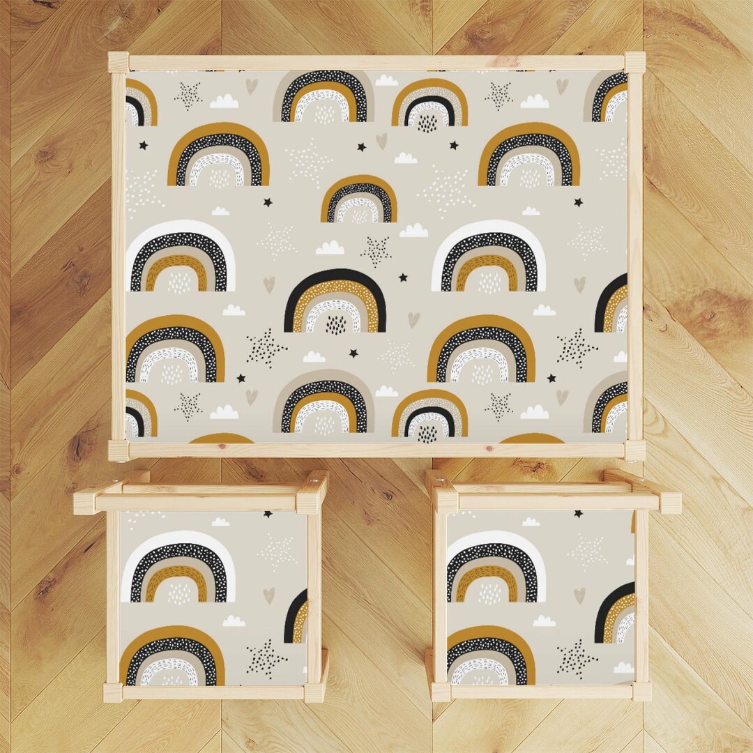 Ikea LATT Table and Chairs Decals \ Stellar Arcs \ Table Sticker ...