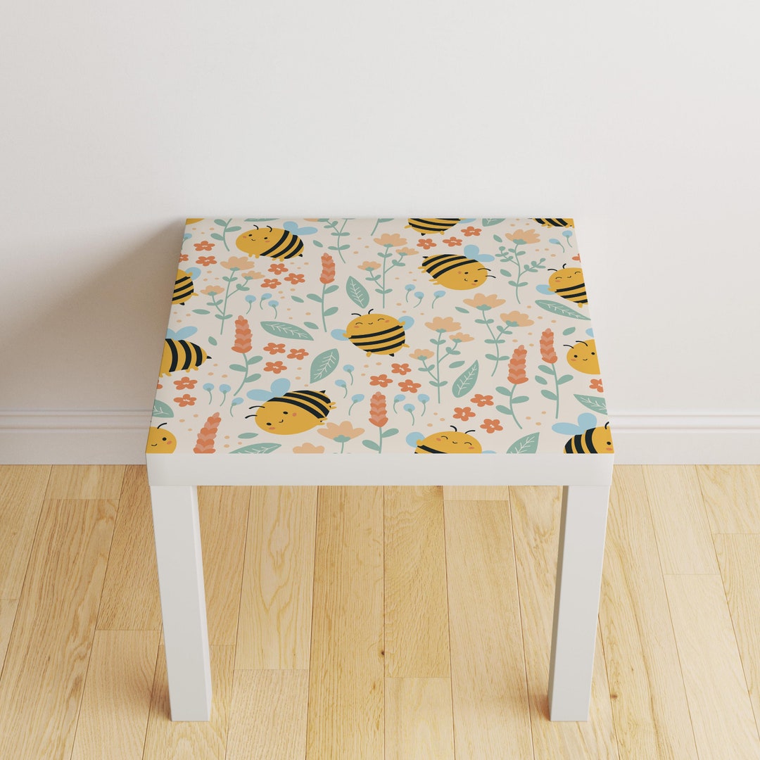 Bee World \ IKEA LACK Decal \ Removable Table Sticker \ Self Adhesive ...