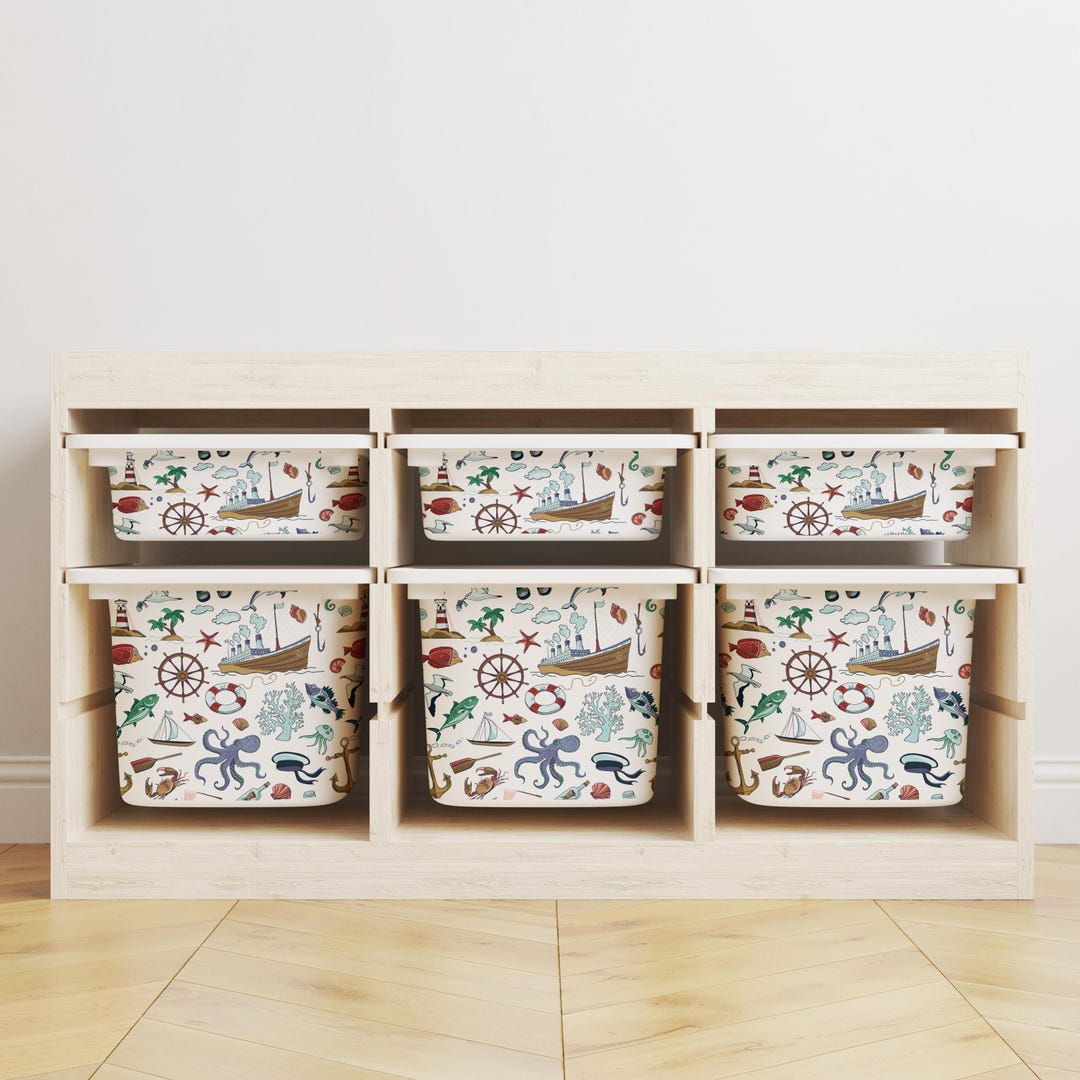 Storage Sticker for Ikea Trofast, Decals for Storage Inserts Ikea ...