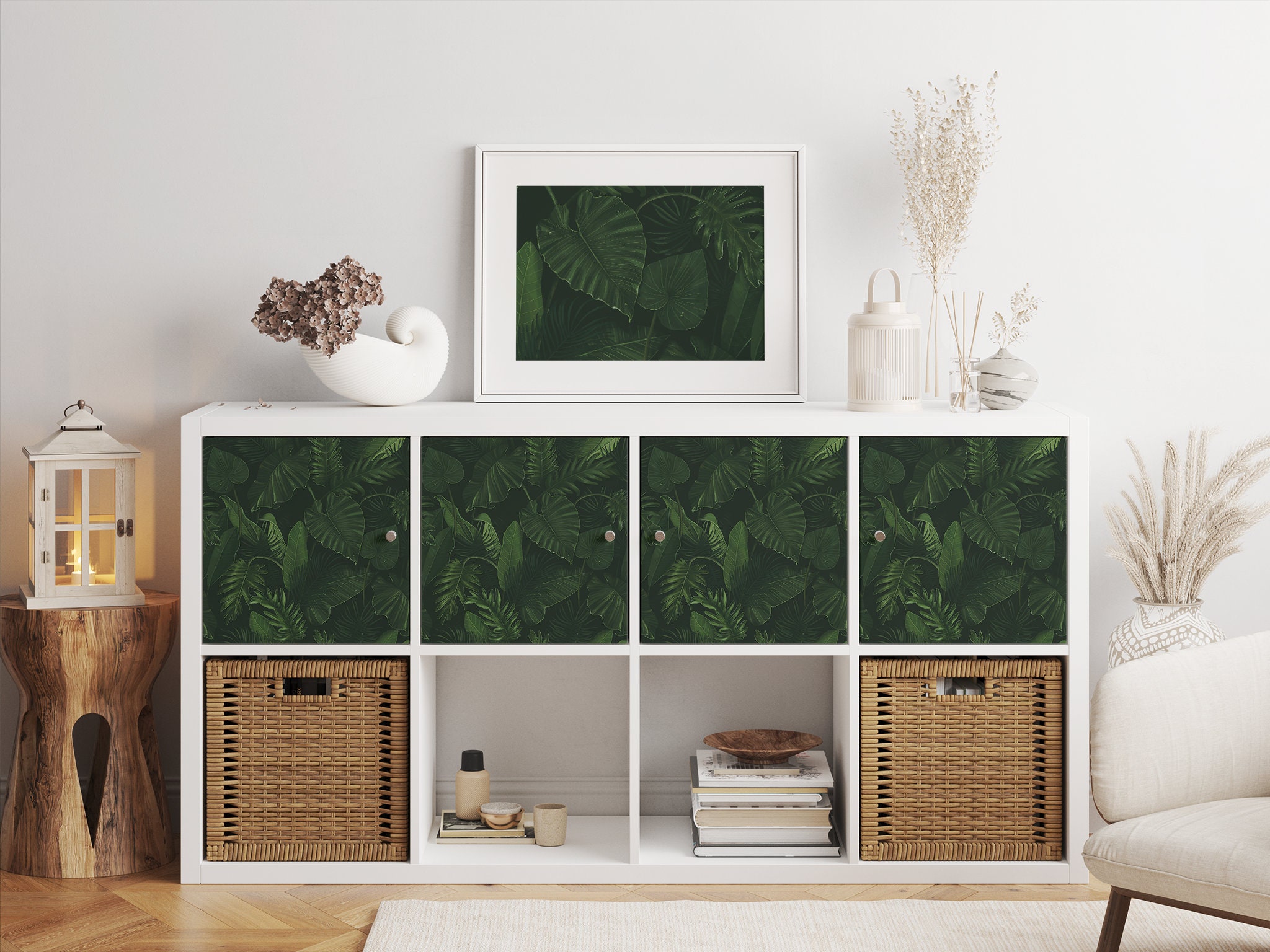 Ikea Kallax Expedit Decal Botanical Dark Leaves Rack - Etsy