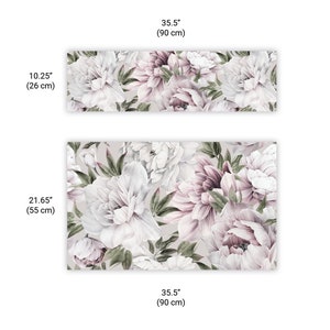 Soft Peonies \ IKEA LACK Decal \ Removable Table Sticker \ Self ...