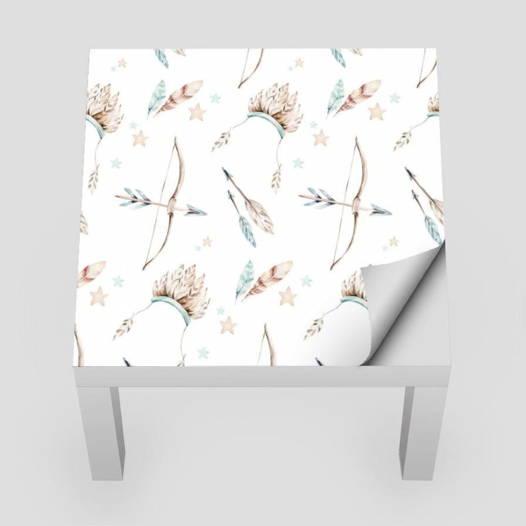 Boho Bow \ IKEA LACK Decal \ Removable Table Sticker \ Self Adhesive ...