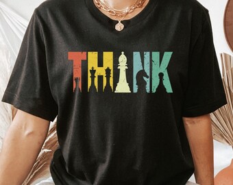 Chess Think T Shirt - Etsy
