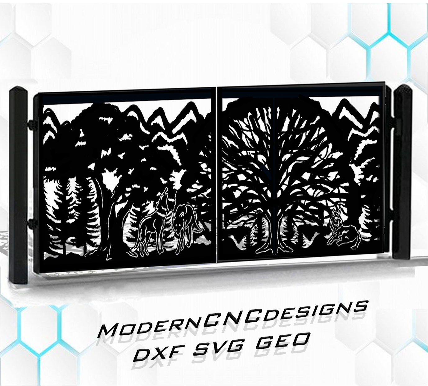Printing & Graphic Arts Deer Forest DXF Sign Plasma Laser Waterjet ...