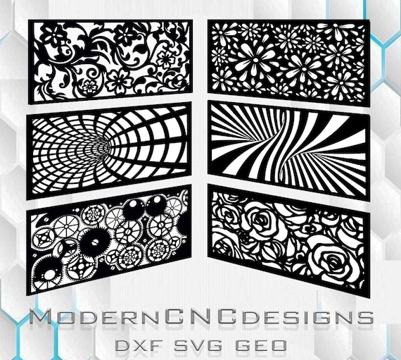 Modern Pattern Modern House 3d Designs Fence Digital Project - Etsy