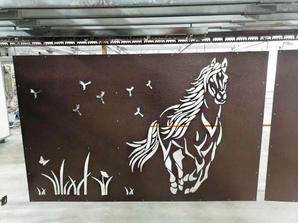 Gate Panel Fence Horse Animal - DXF CNC Dxf for Plasma Laser Waterjet ...