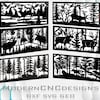 Animals Deer Forest Patern Designs Fence Digital Project Laser Cutting ...