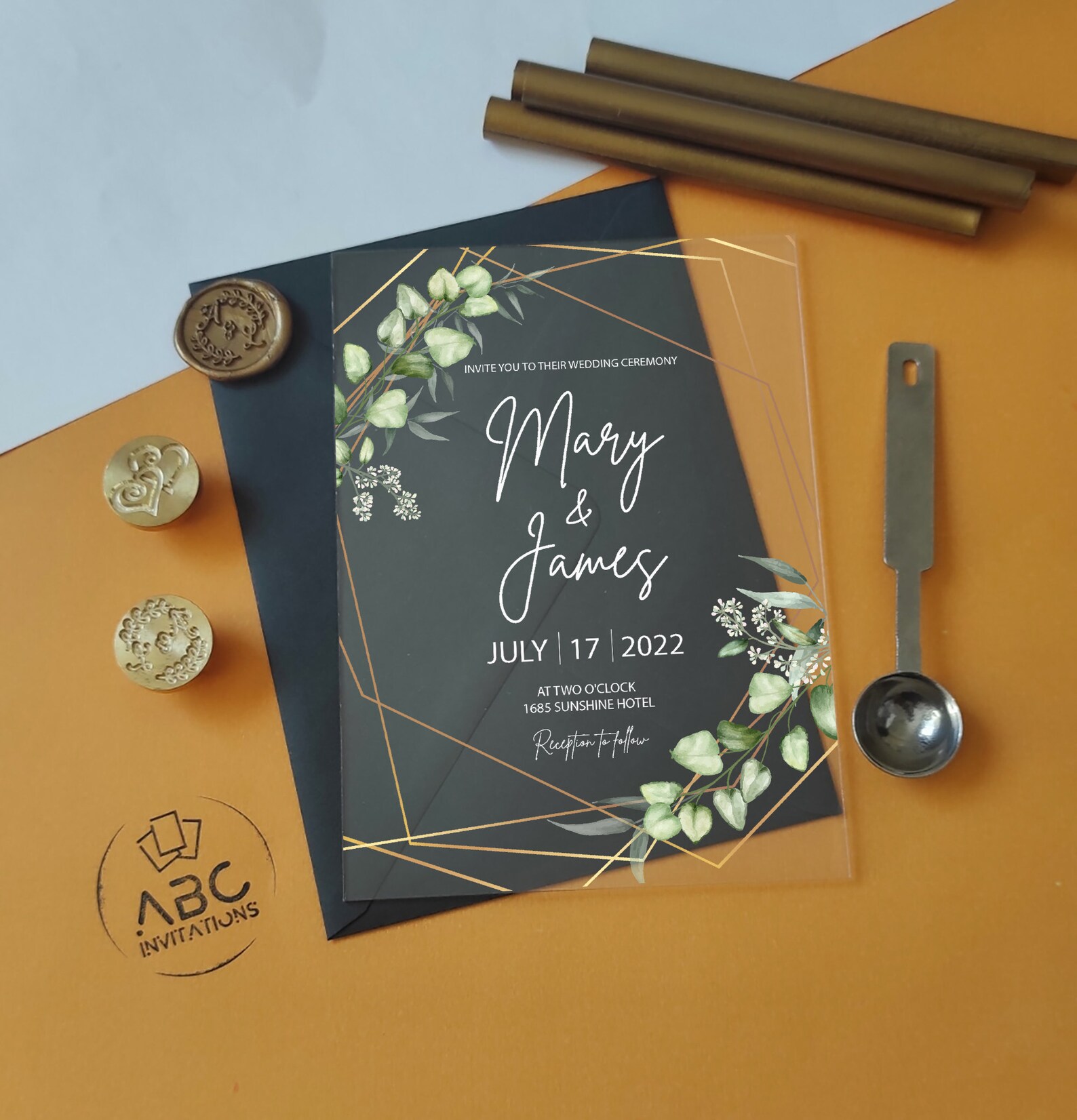 Acrylic Wedding Invitations Acrylic Invitation Wedding Acrylic - Etsy