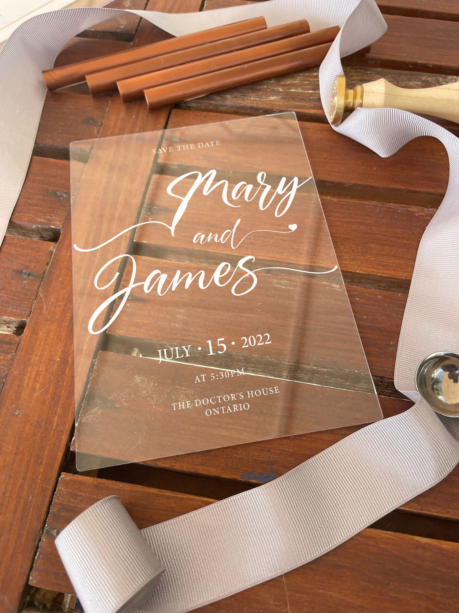 Clear Acrylic Invitation Acrylic Wedding Invitations Wedding - Etsy