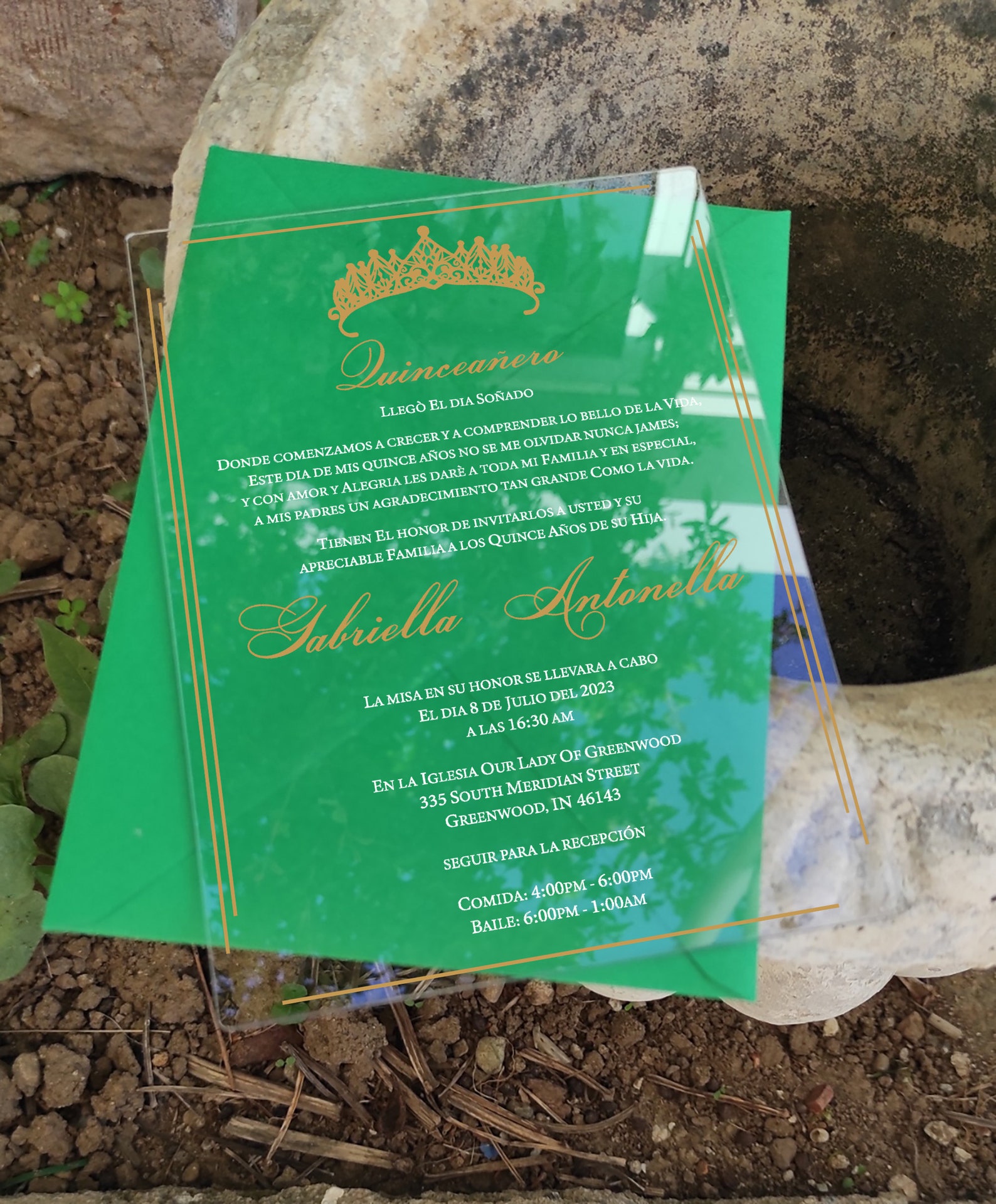 Invitations Quinceanera Sweet 15 Invitation Acrylic - Etsy