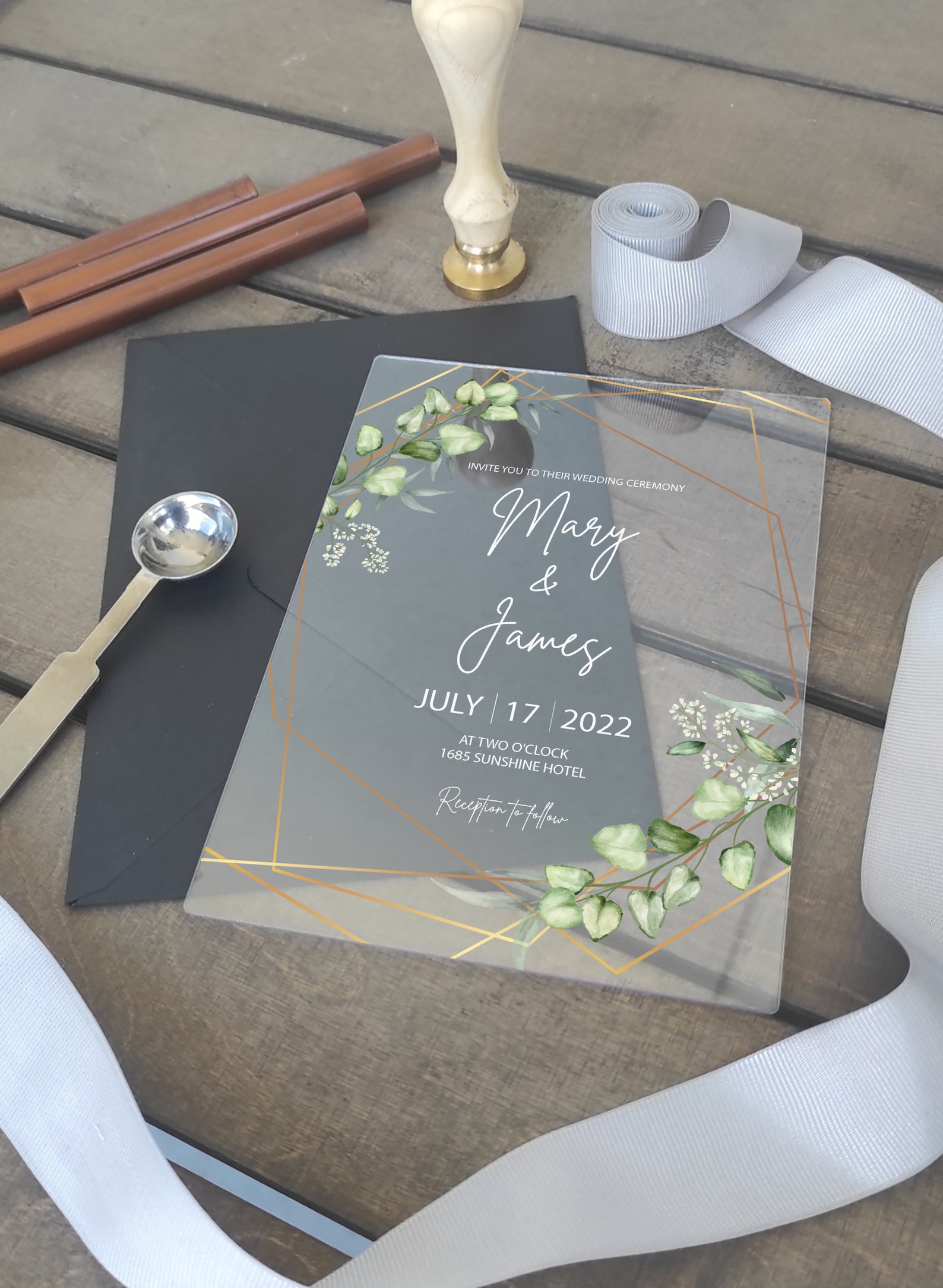 Acrylic Wedding Invitations Acrylic Invitation Wedding Acrylic - Etsy