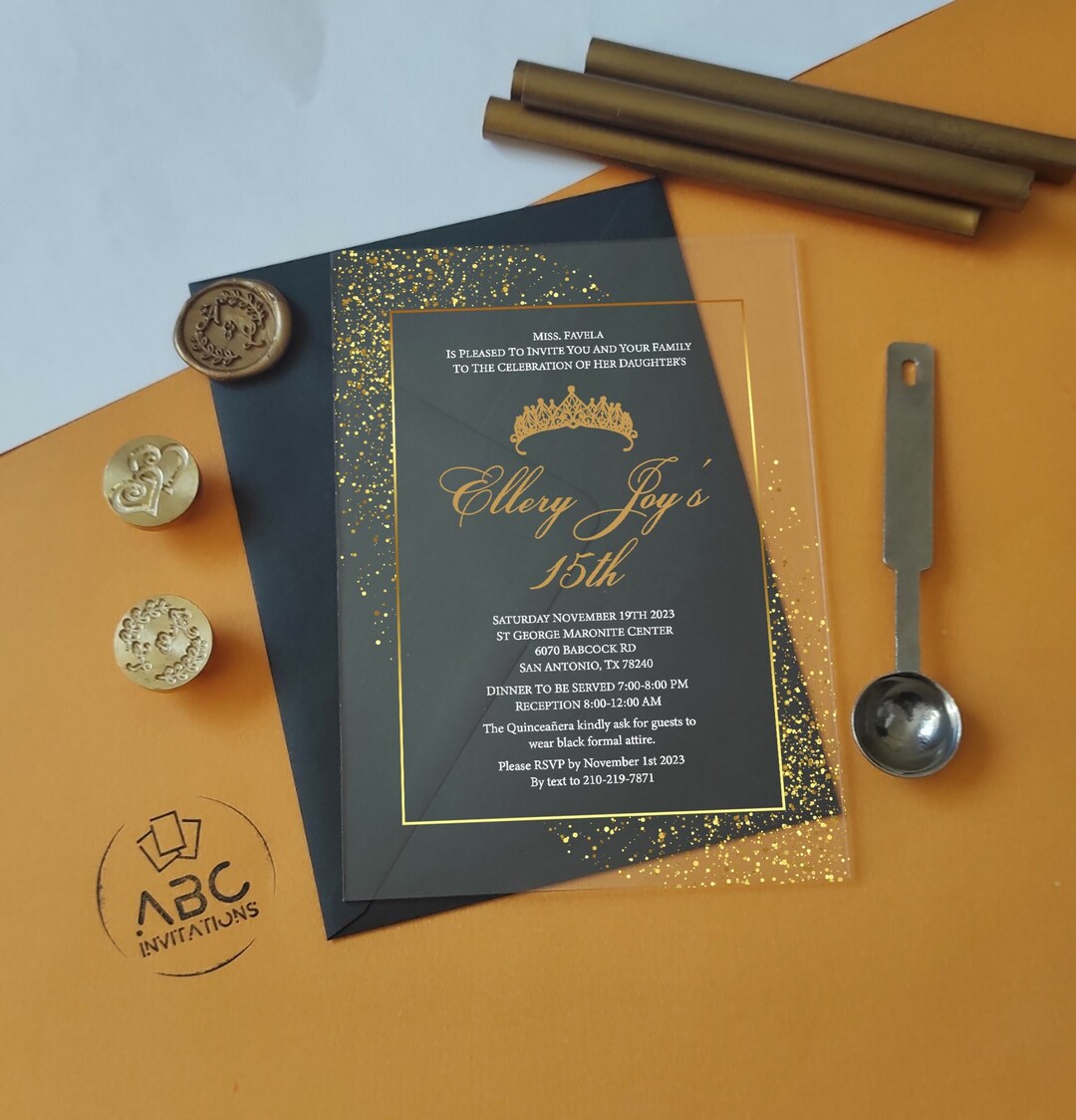 Acrylic Invitations Wedding Invitations Luxury Wedding - Etsy
