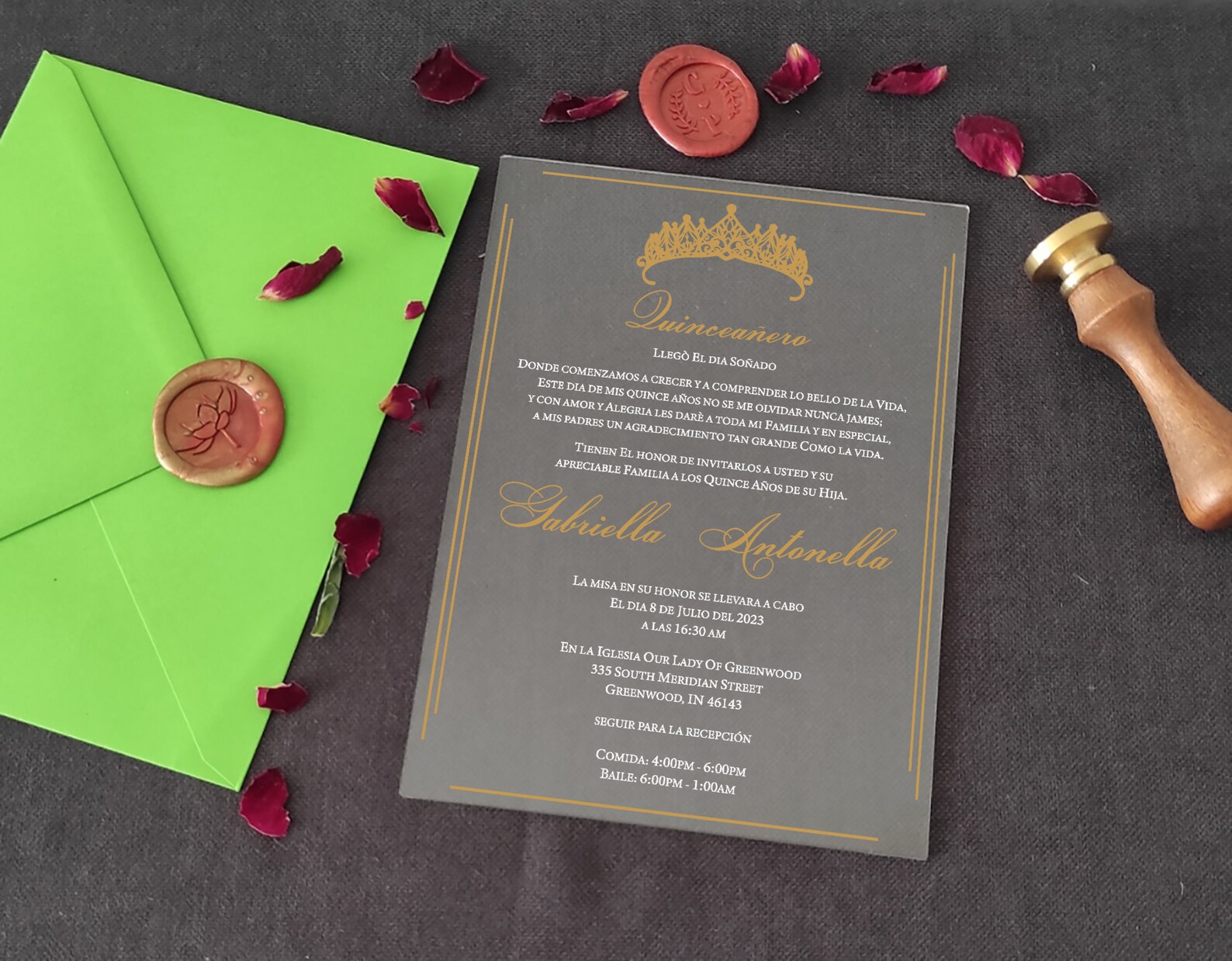 Invitations Quinceanera Sweet 15 Invitation Acrylic - Etsy