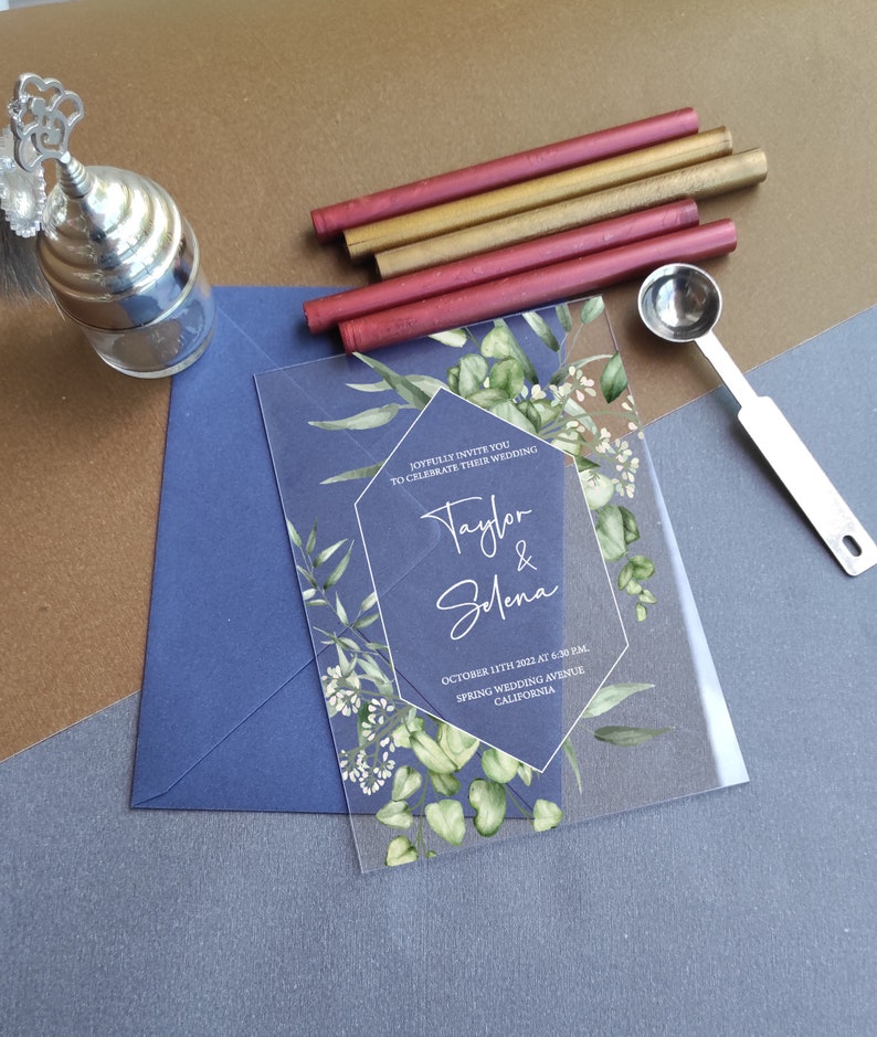 Acrylic Wedding Invitation Wedding Invitations Acrylic - Etsy