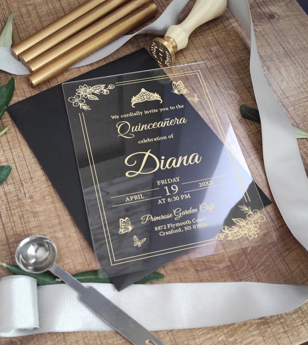 Acrylic Invitations Wedding Invitations Luxury Wedding Invitation Clear ...