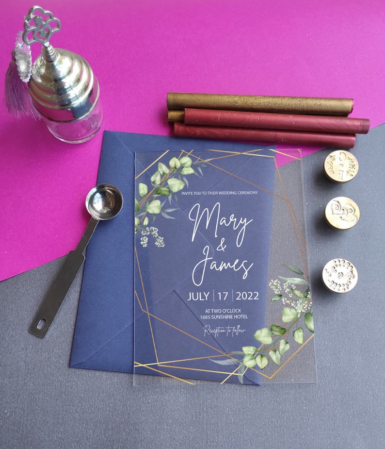 Acrylic Wedding Invitations Acrylic Invitation Wedding Acrylic - Etsy