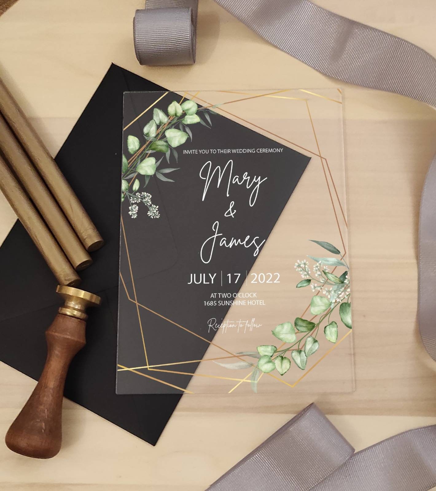 Acrylic Wedding Invitations Acrylic Invitation Wedding Acrylic - Etsy UK