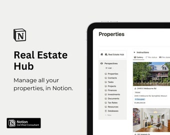 Ultimate Real Estate Planner Notion Template Client Management, Listings Tracker, Daily Planner ...
