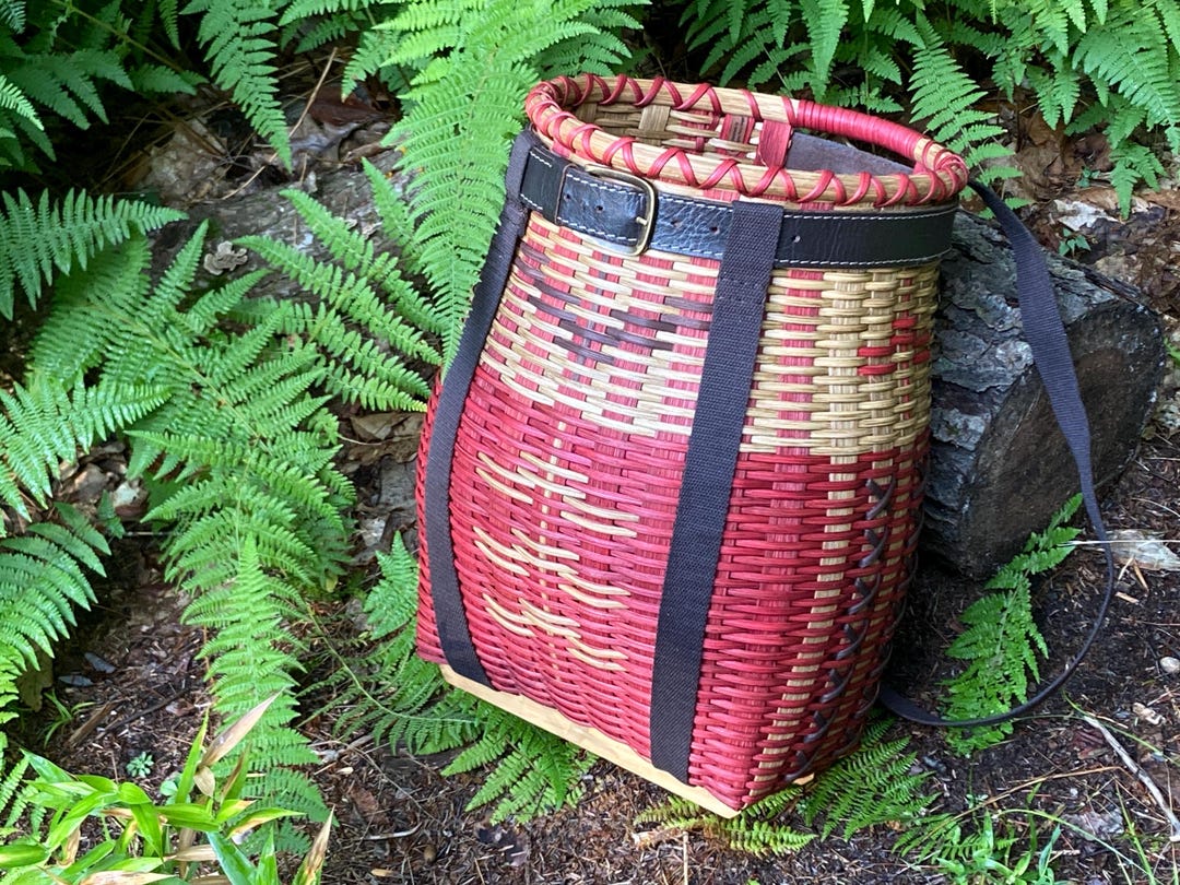 Adirondack Pack Basket Foraging Backpack Basket red Trillium - Etsy