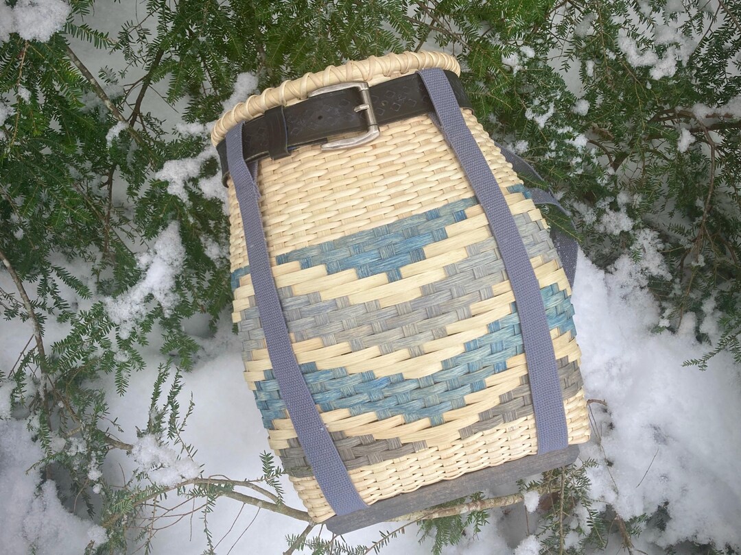 Adirondack Pack Basket- Foraging Backpack Basket- “scarlet Kingsnake ...