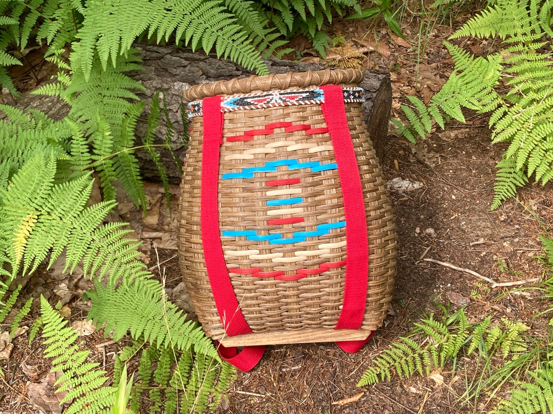 Adirondack Pack Basket- Foraging Backpack- “thunderbird No. 2” - Etsy